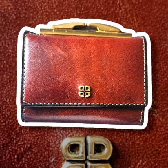 Bosca | Bags | Vintage Bosca Leather Kiss Lock Wallet | Poshmark